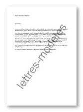 Modèle et exemple de lettres type : Demande d'adoption 3